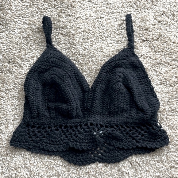 coco + jameson | Intimates & Sleepwear | Coco Jameson Black Crochet ...